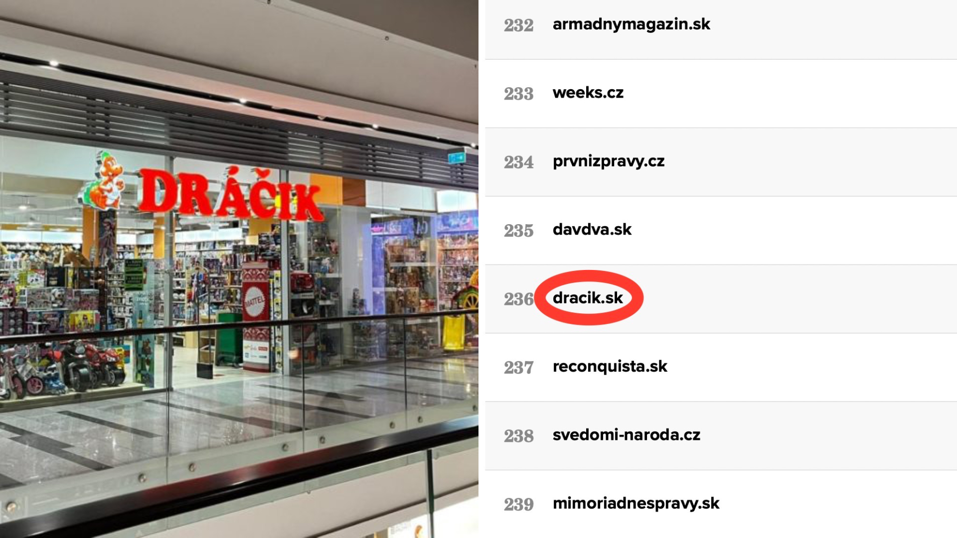 Dráčik je zaradený medzi nebezpečné weby. Splnil viaceré kritéria