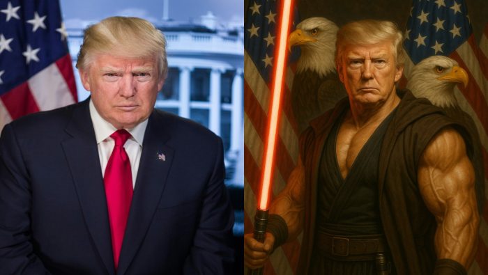 Trump ako Sith v AI meme pobúril fanúšikov Star Wars